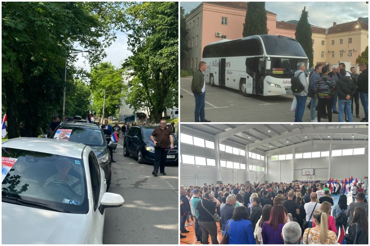 Iz Trebinja i Doboja krenuli autobusi i automobili na miting podrške ...