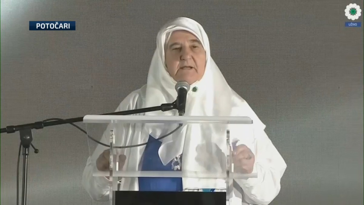 Munira Subašić u Potočarima: "Našu djecu su ubijali jer su imala drugo ime, Evropa i dalje priča ...